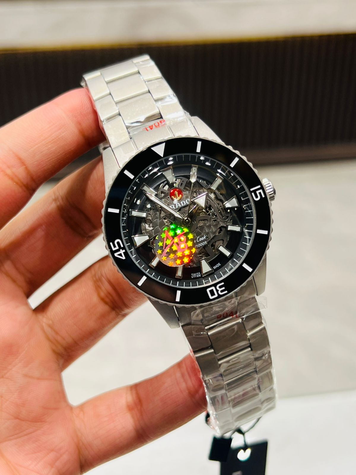 RADO CAPTAIN CHAIN STRAP SPHIRE AAA AUTOMATIC – Brand Store MM Alam